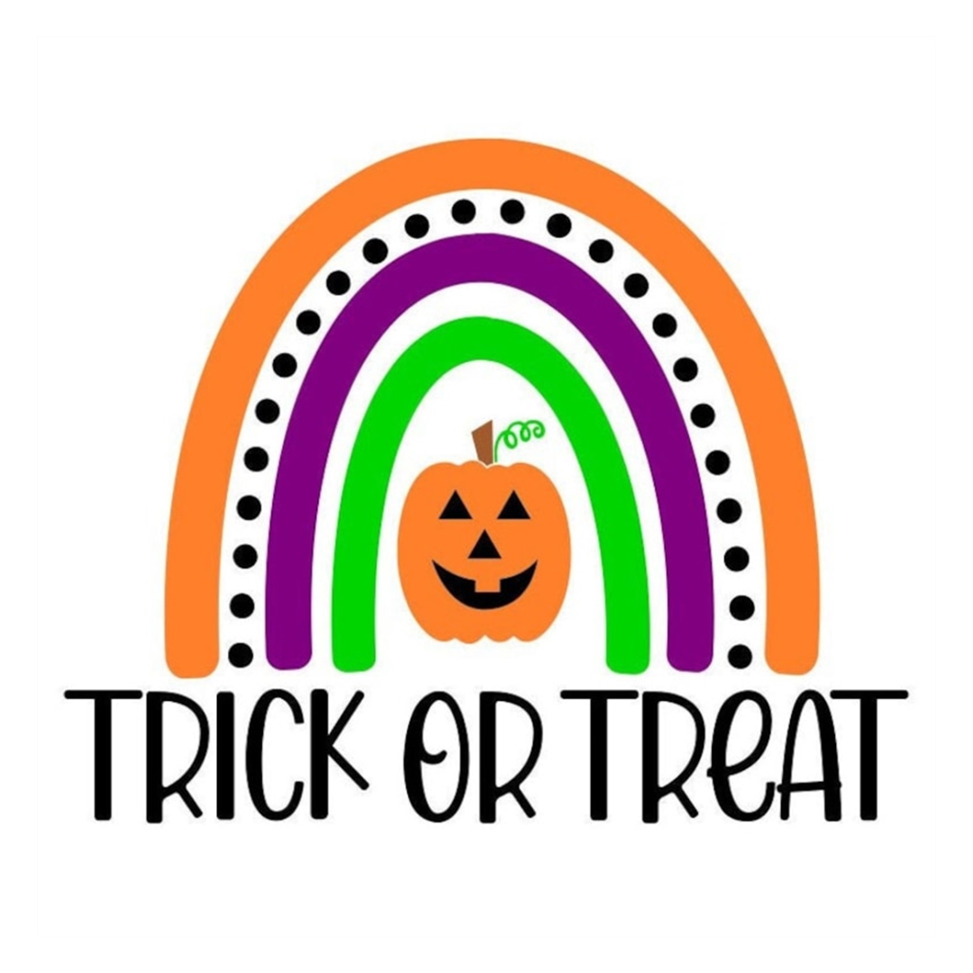 Halloween Rainbow SVG, Trick or Treat SVG, Halloween SVG, Di | Inspire ...
