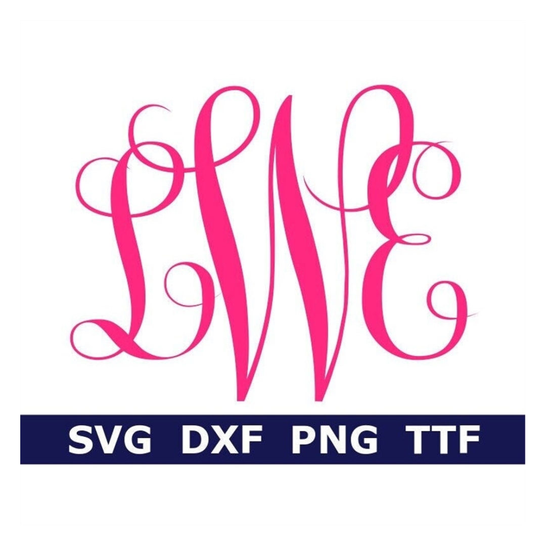 Monogram SVG TTF Alphabet, Fancy Monogram, School Monogram, | Inspire ...