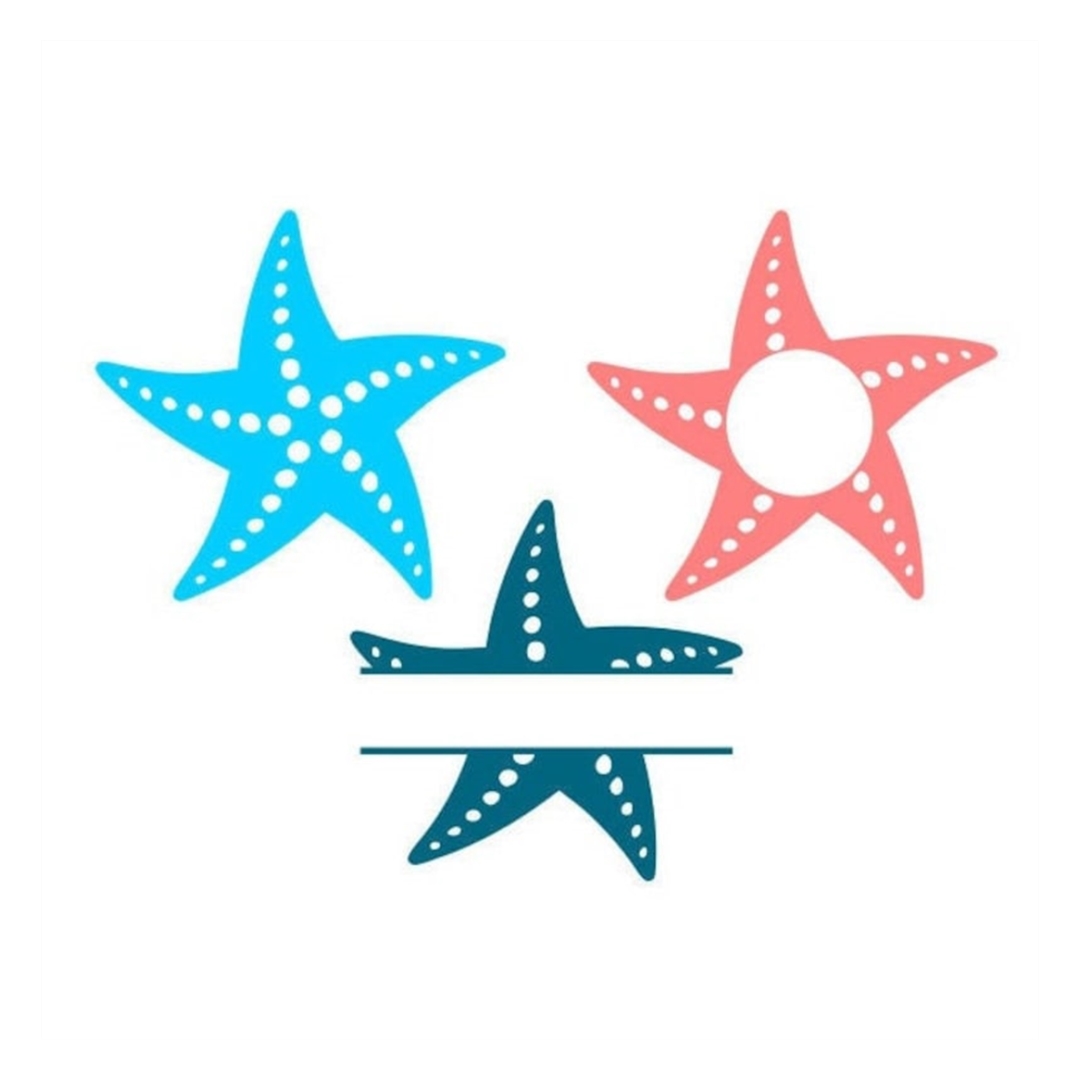 Starfish SVG, Starfish Monogram SVG, Starfish Name Frame, Di - Inspire ...