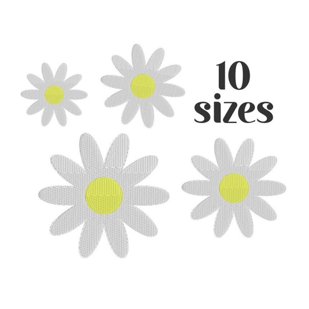 Daisy Flower Embroidery Design, MACHINE EMBROIDERY, Daisy Em | Inspire ...