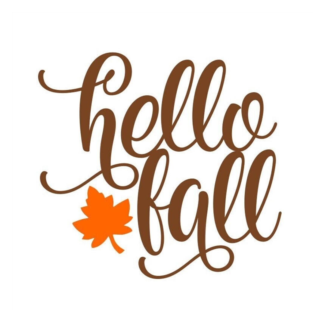 Hello Fall SVG, Fall Door Sign SVG, Hello Fall Script SVG, D | Inspire ...
