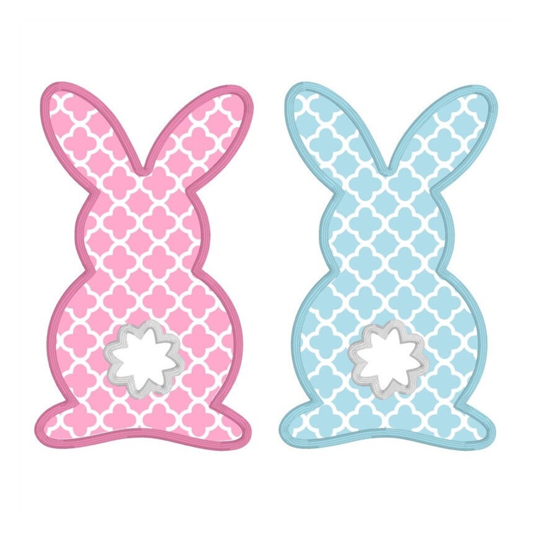 Easter Bunny Applique Design, MACHINE EMBROIDERY, Bunny Embr | Inspire ...
