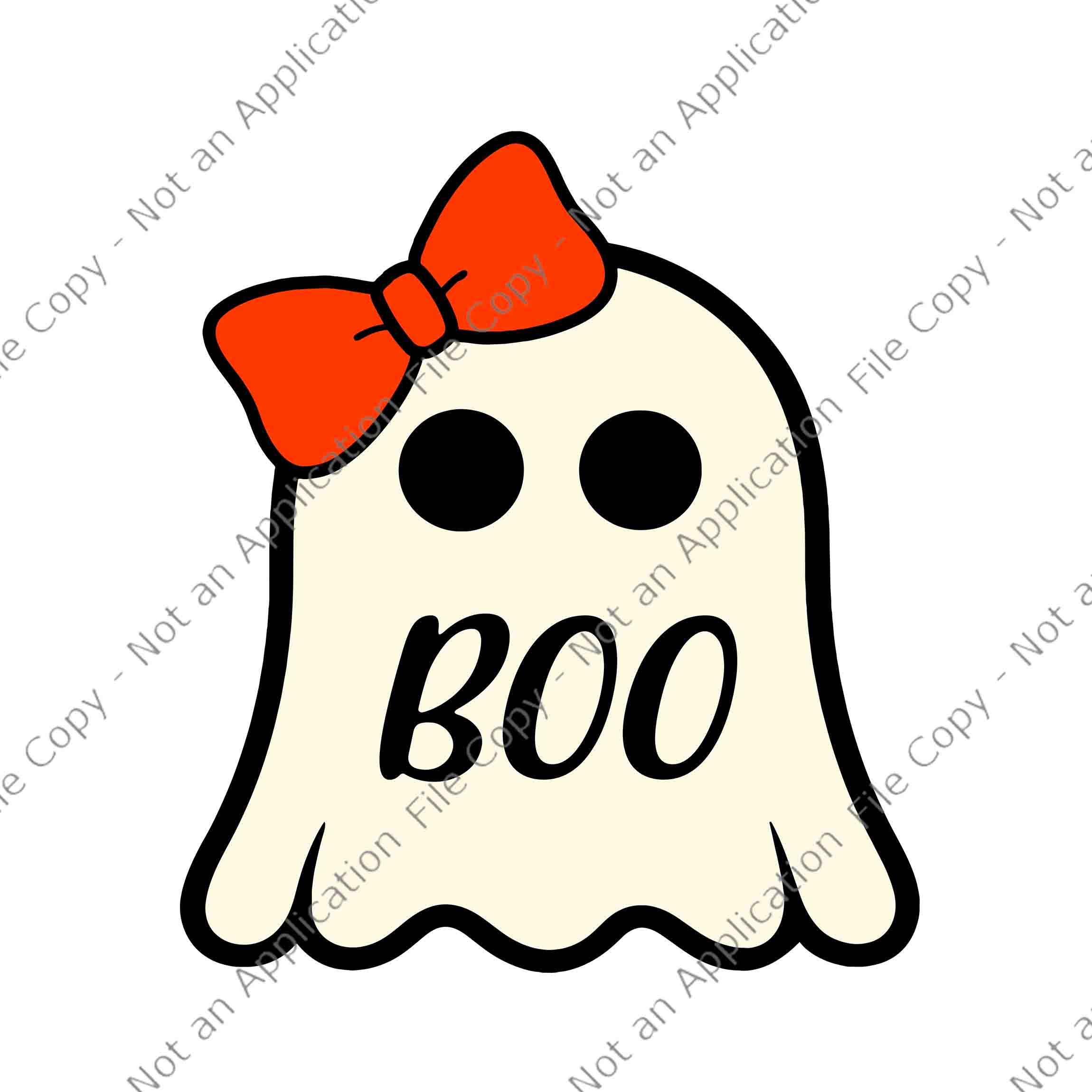 Ghost With Bow Svg, Boo Halloween Svg, Boo Ghost Svg, Boo Bo - Inspire ...