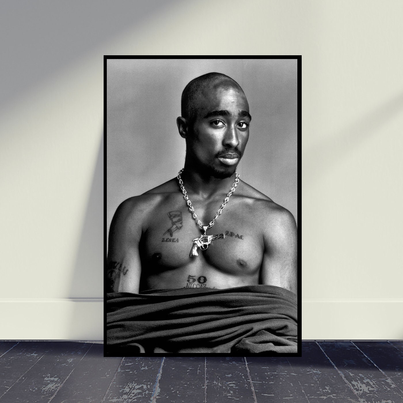 Tupac Shakur 2Pac Rapper Art Poster Music Poster Wall Art, L | Inspire ...
