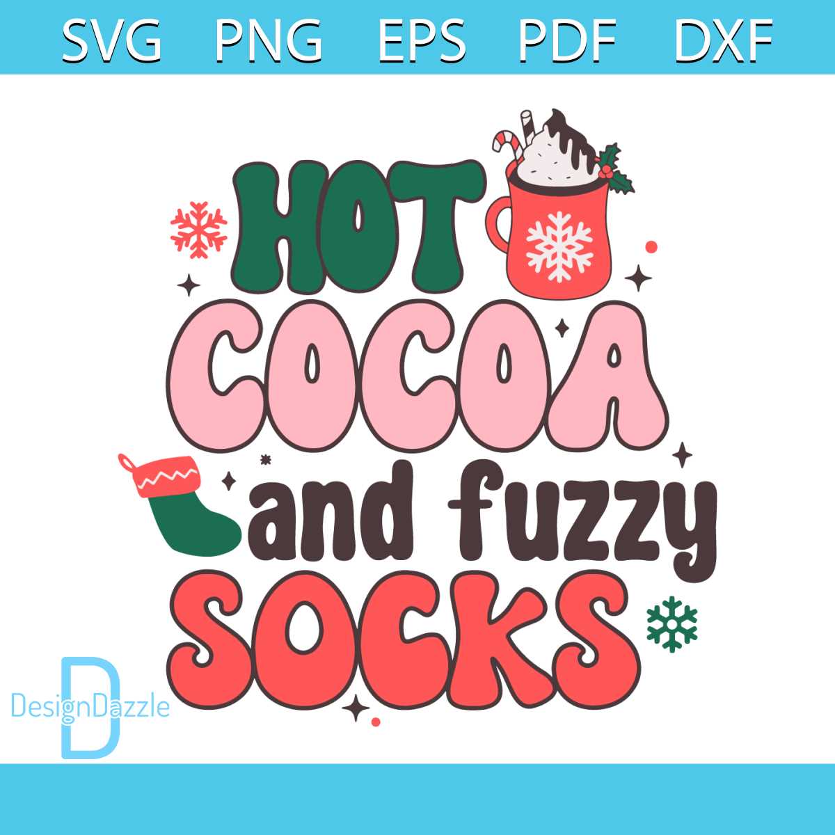 Fuzzy Socks Svg | Inspire Uplift