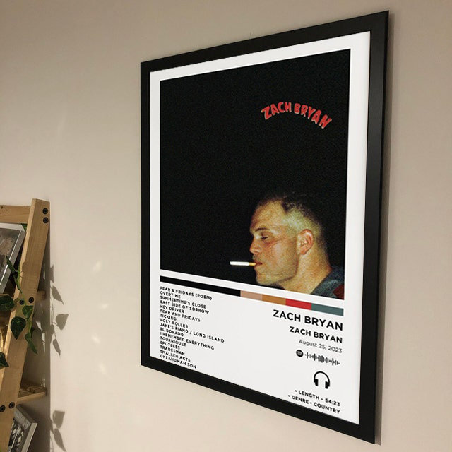 Zach Bryan - Zach Bryan Album Poster, Album Cover Poster, Tr | Inspire ...