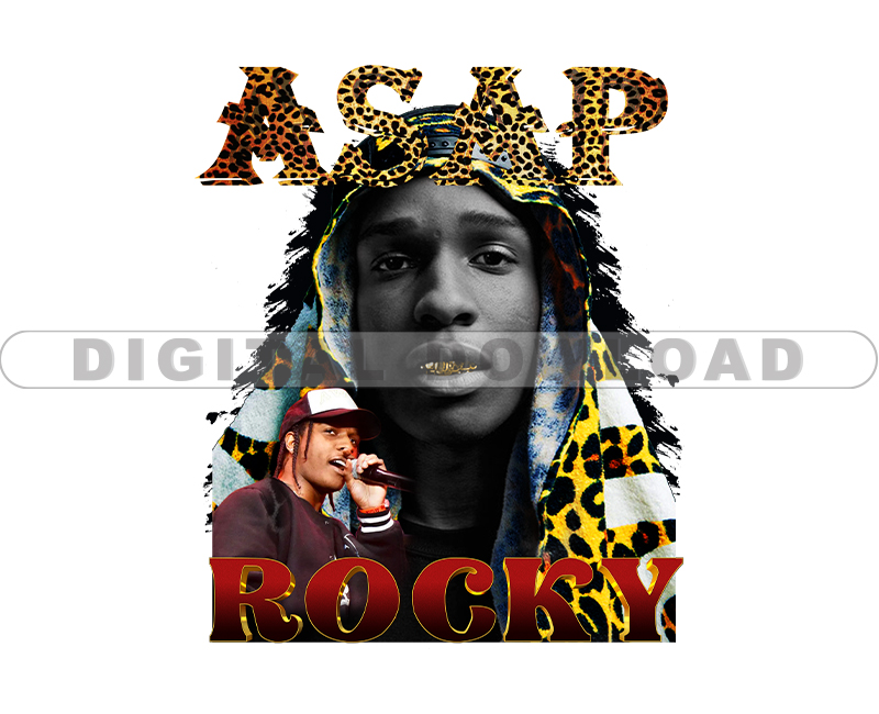 Asap Rocky Png, Tshirt Design Bundle, Rapper svg, Hiphop SVG | Inspire ...
