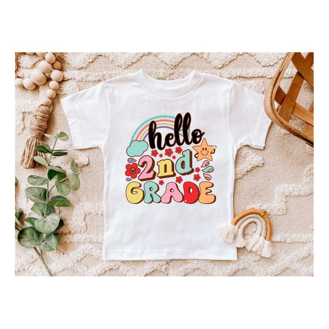 Hello 2nd Grade Shirt, Second Grade Student Shirt, Back To S | Inspire ...