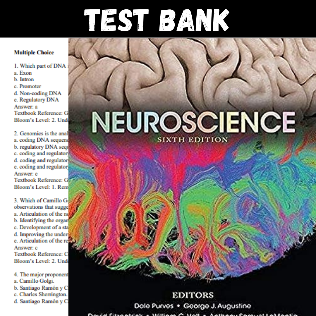 Latest 2023 Neuroscience 6th Edition by Purves bank | All Ch | Inspire ...