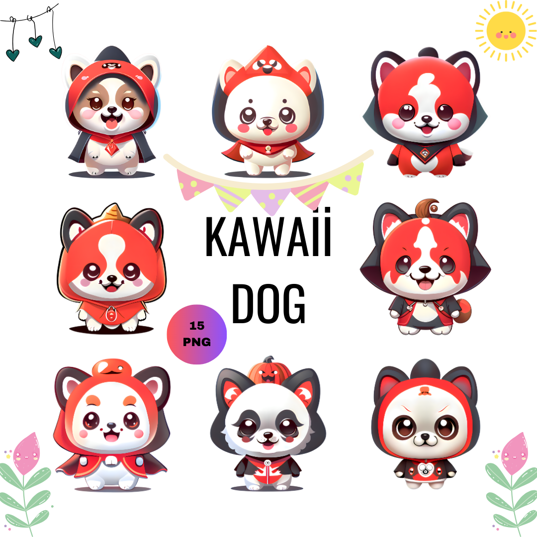 Kawaii Dogs Clipart | Inspire Uplift