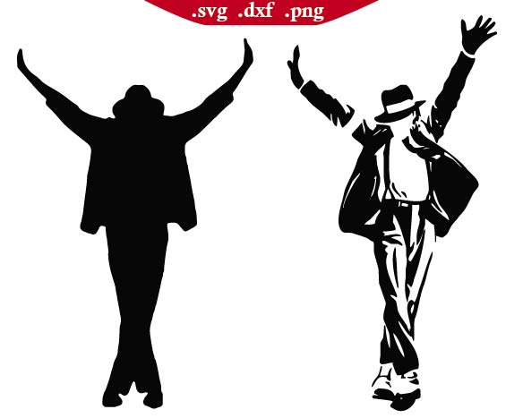 Silhouette michael jackson Svg Png, Pop Music Svg, 90s music - Inspire ...
