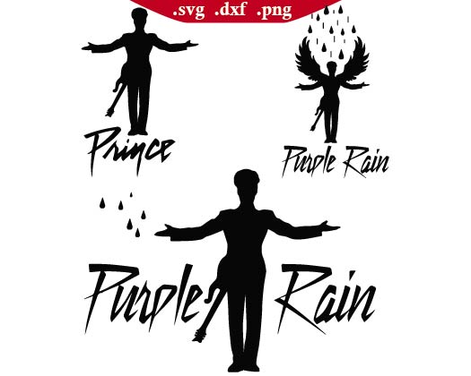Angel Prince Purple Rain Svg Png, Silhouette Prince Purple S - Inspire ...