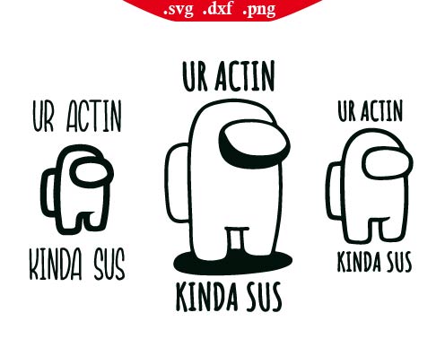 Among Us Outline SVG, Ur Actin Svg, Among Us Character SVG, - Inspire ...