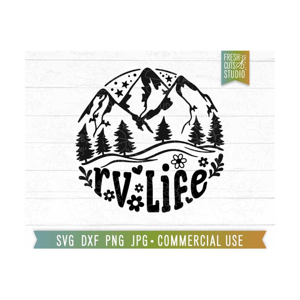 RV Life SVG, Hiking svg, Girl Camping svg, Mountain Forest s | Inspire ...