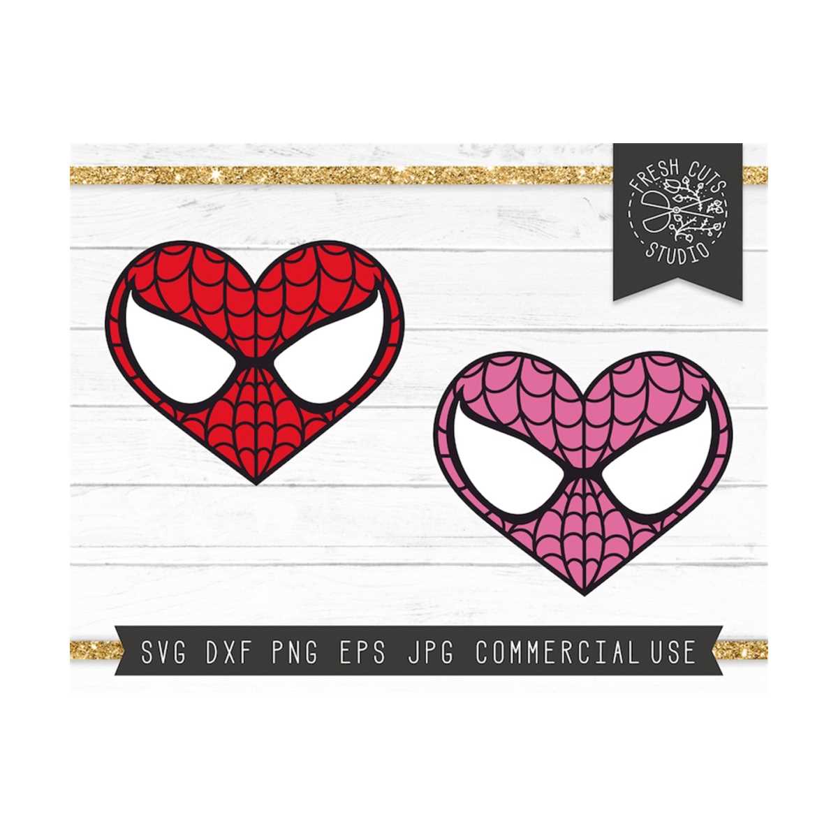 Valentine SVG Cut File, Spider Heart SVG, Superhero Valentin | Inspire ...
