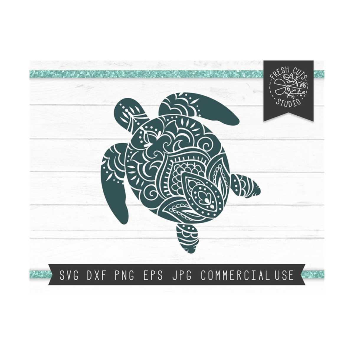 Mandala Sea Turtle SVG Cut File Instant Download Digital Fil | Inspire ...