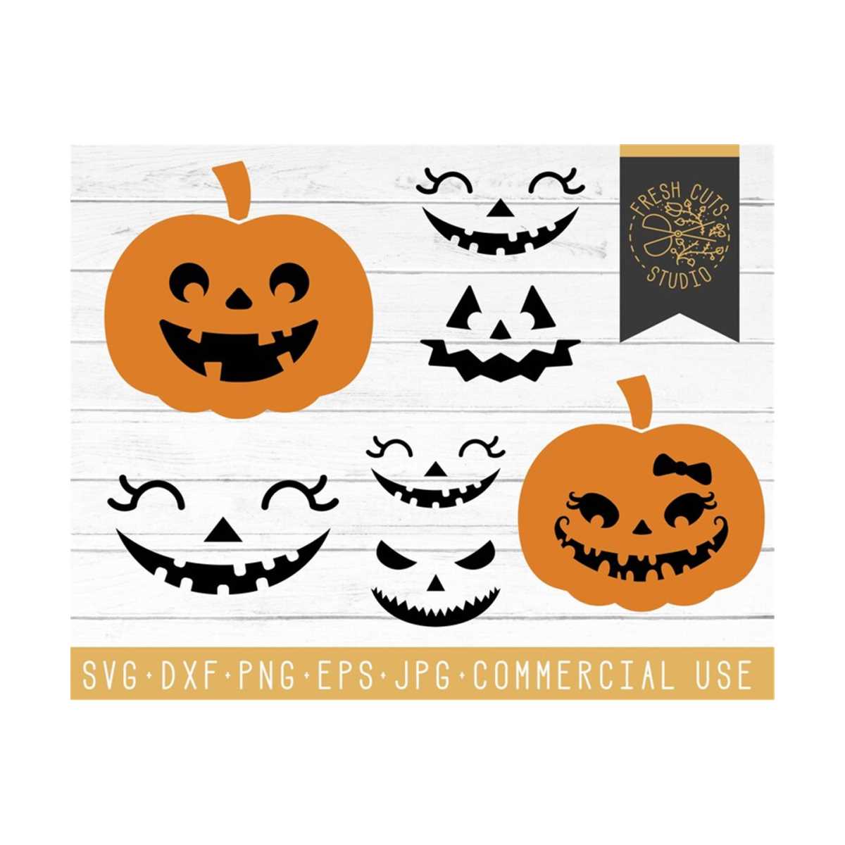 Jack O Lantern Svg Cut Files, Pumpkin Svg, Jack O Lantern De | Inspire ...