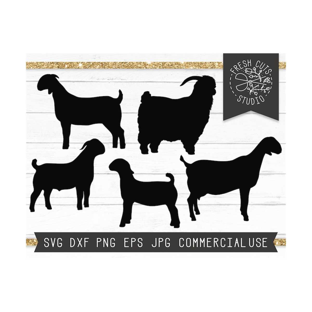 Goat SVG, Show Goat SVG Cut File Instant Download, Boer Goat | Inspire ...