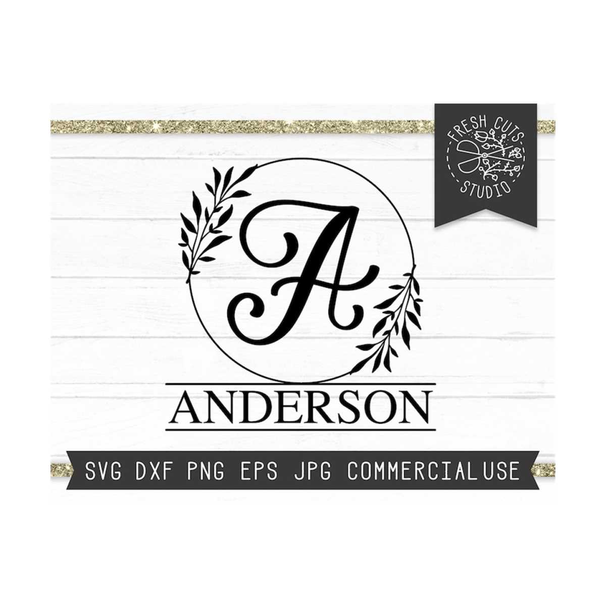 Monogram SVG File Instant Download, Monogram Letter Font Svg | Inspire ...