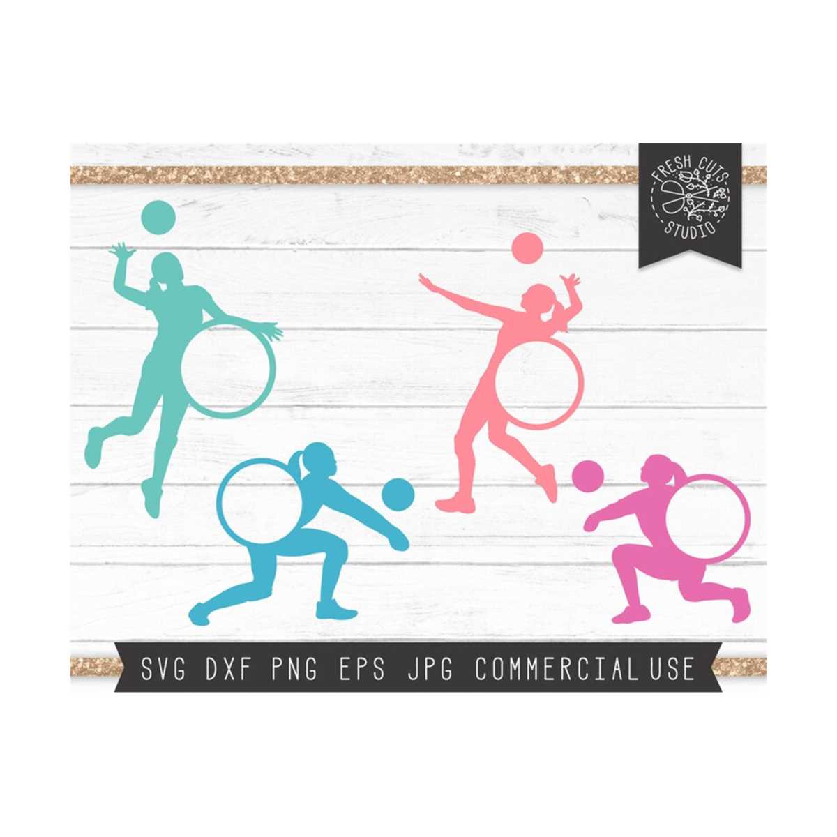 Volleyball SVG Cut File for Cricut, Volleyball Monogram SVG, | Inspire ...