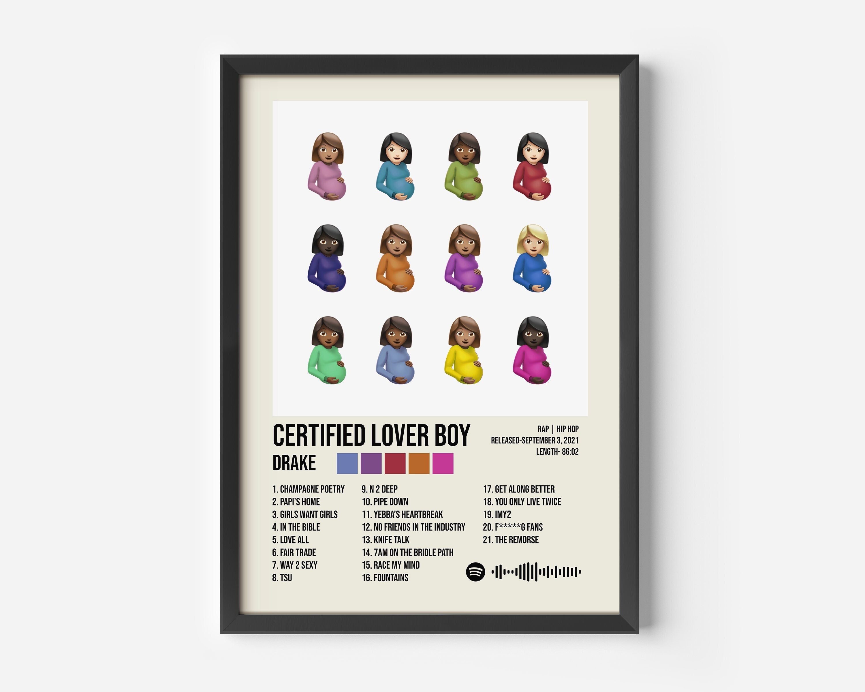 Drake Certified Lover Boy Poster, Drake Poster, CLB Drake, D - Inspire ...