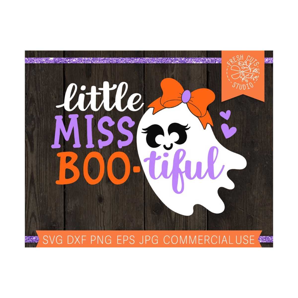 Halloween Girl SVG Little Miss Bootiful svg, Cute Ghost svg | Inspire ...