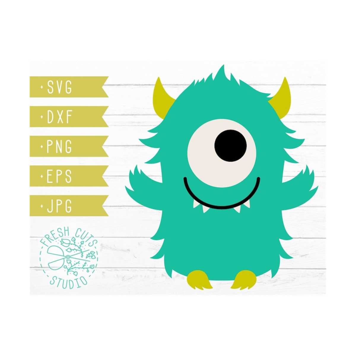 Cute Monster SVG Silhouette Instant Download, Silly Monster | Inspire ...