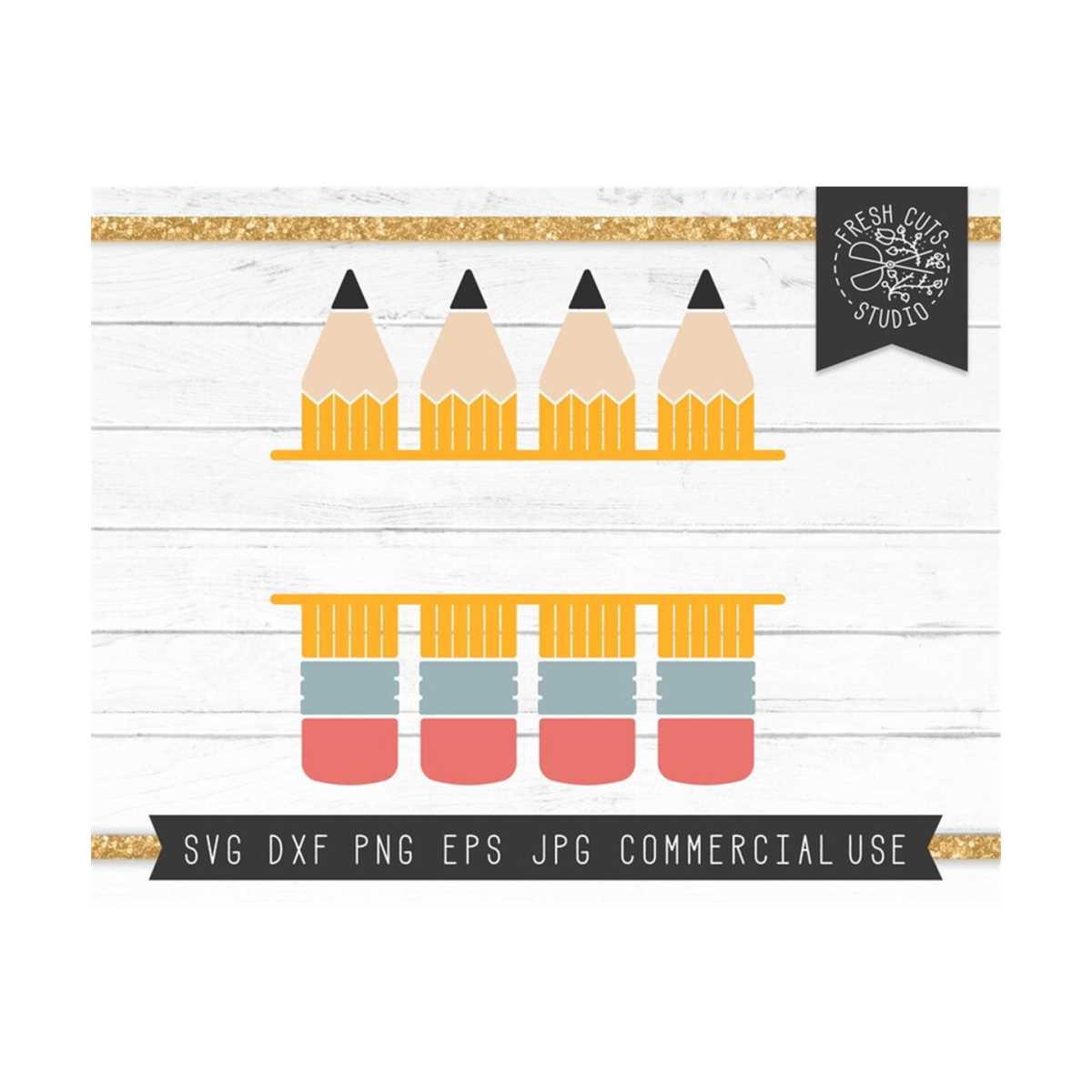 Pencil SVG, Pencil Monogram SVG Cut File for Cricut, Pencil - Inspire ...