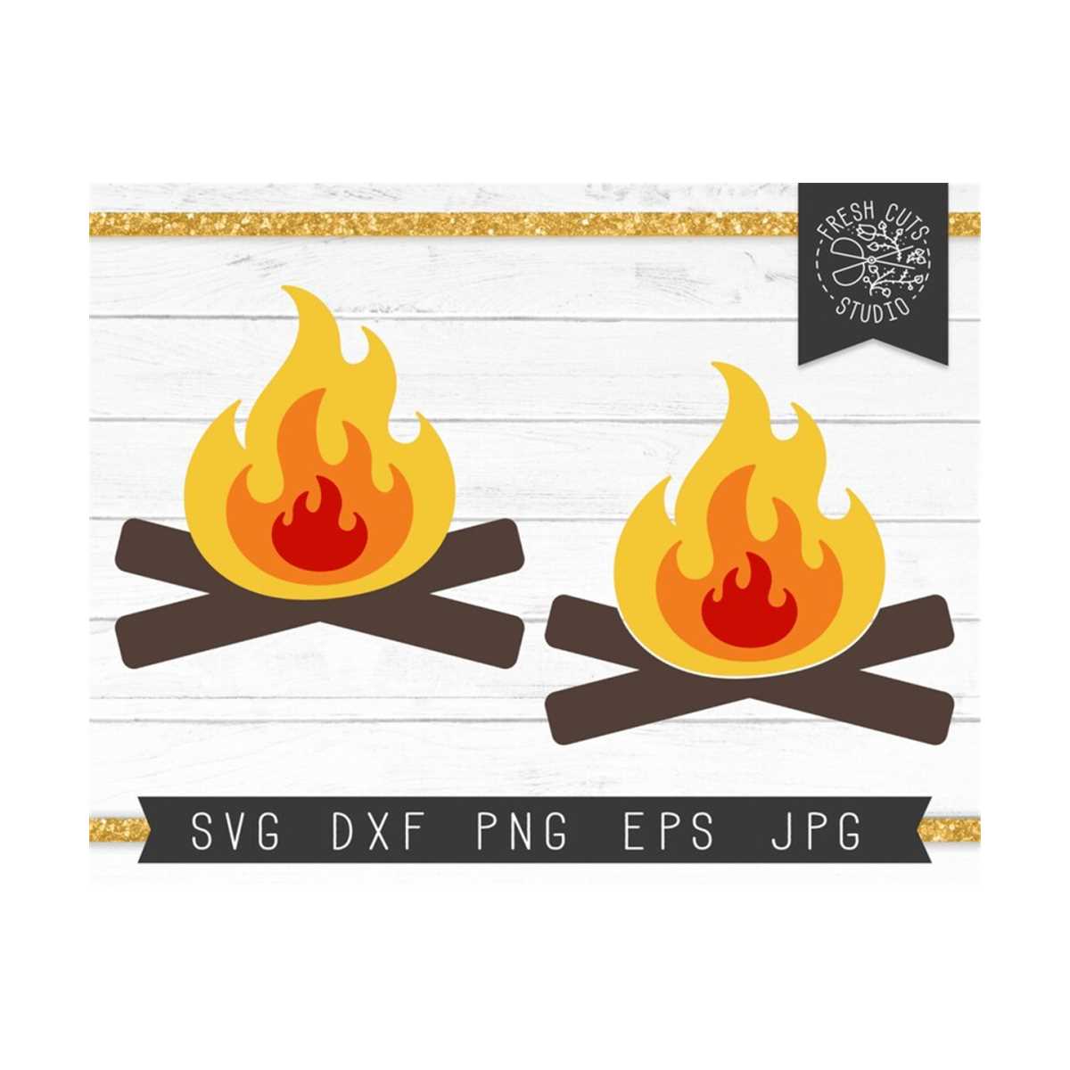 Camp Fire SVG Cut File Instant Download Digital Design for C | Inspire ...