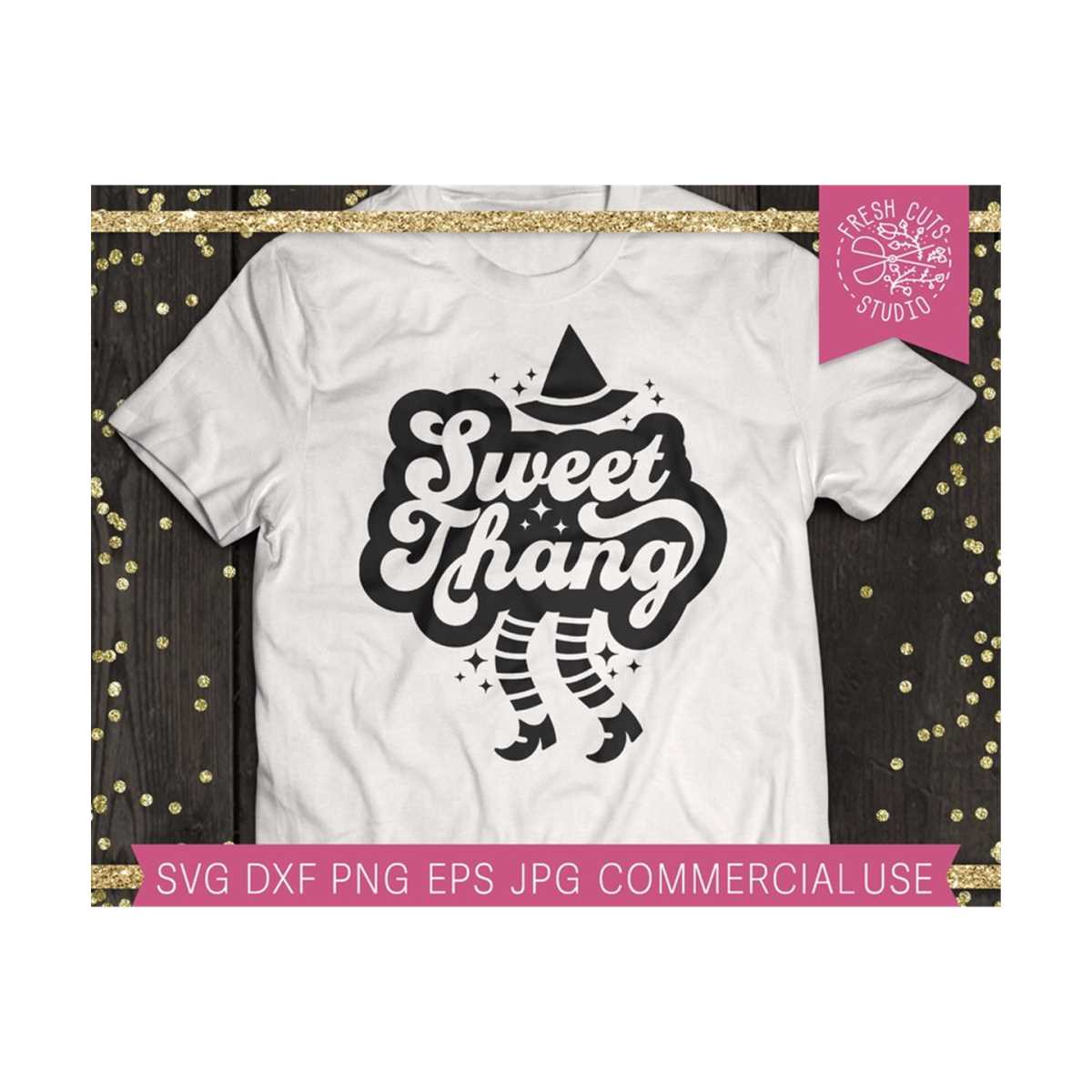 Sweet Thang Halloween SVG, Witch SVG Saying, Witch's Hat, Wi | Inspire Uplift