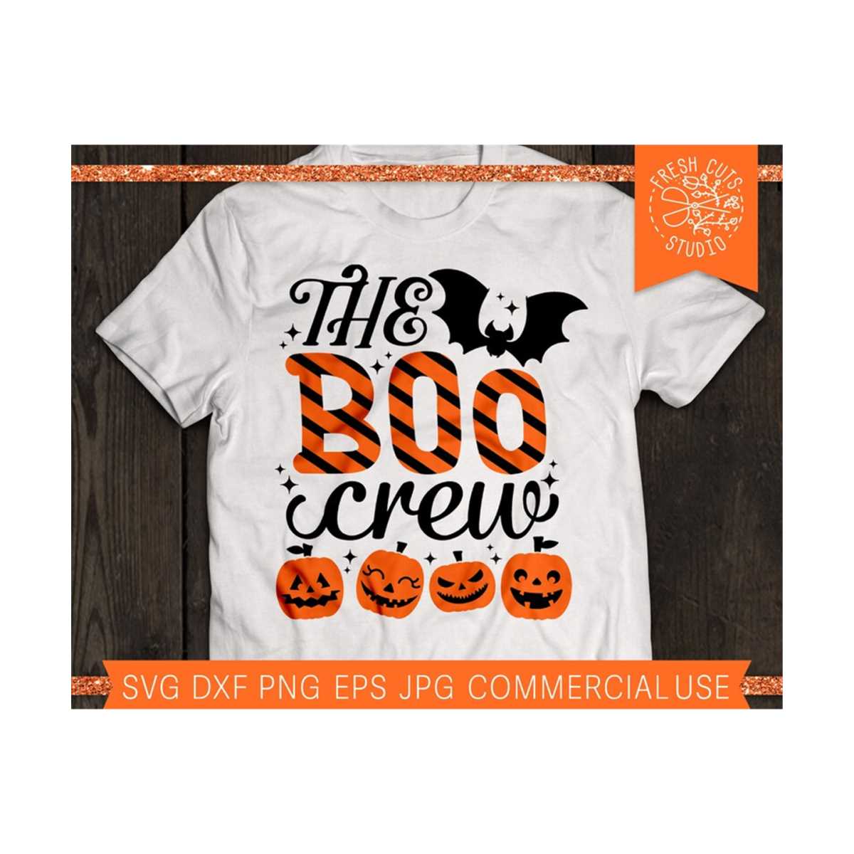 Halloween SVG Boo Crew SVG Cut File for Cricut Silhouette, T | Inspire ...
