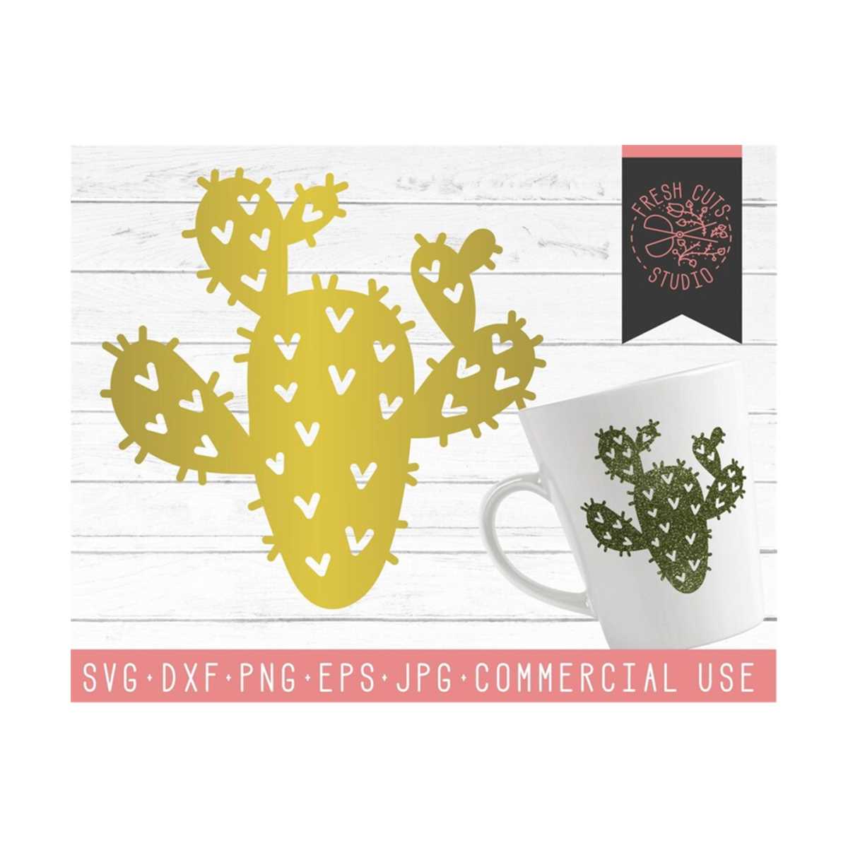 Cute Cactus SVG Cut Files for Cricut Cameo, Printable Sticke | Inspire ...