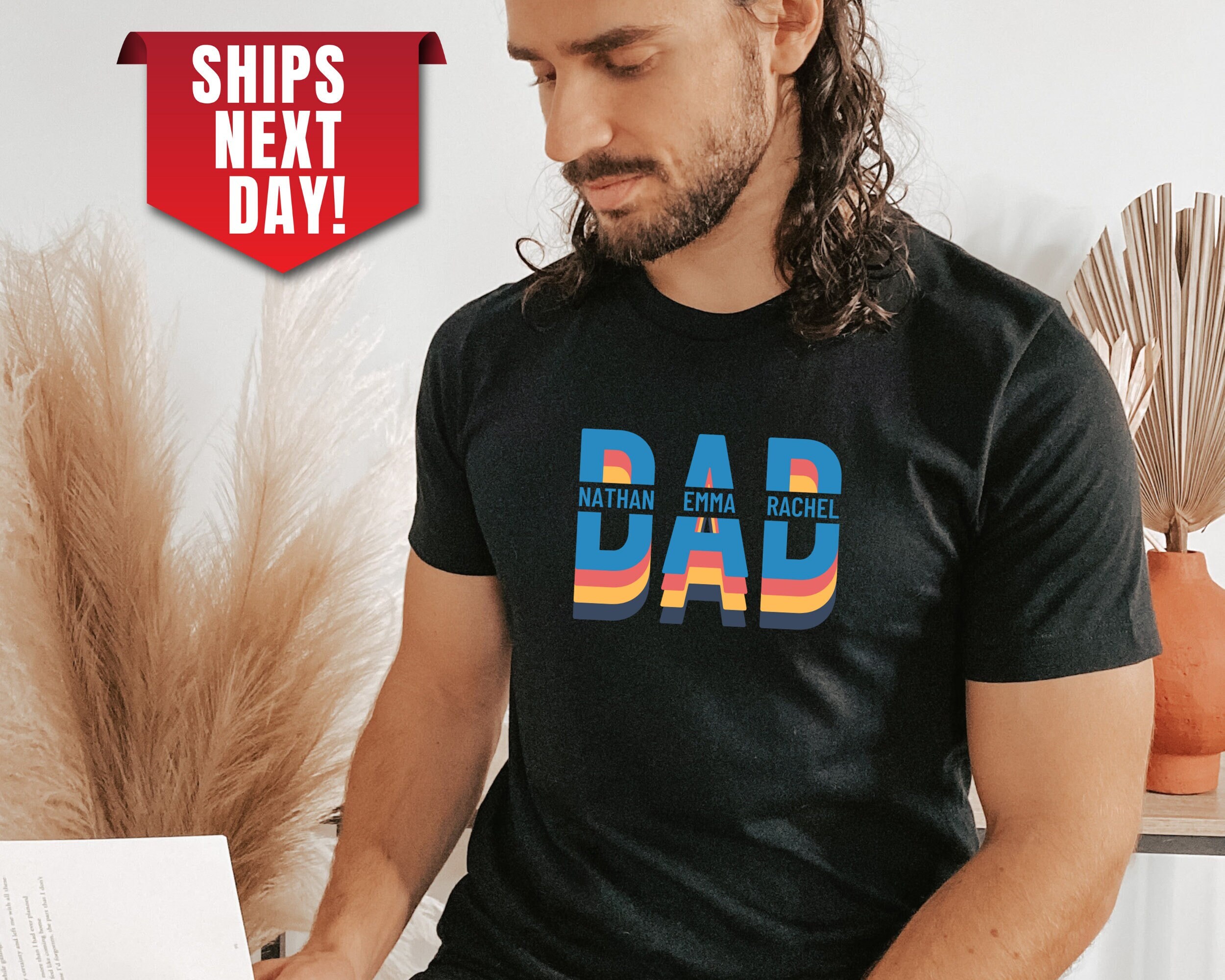 Custom Dad Shirt, Dad Shirt With Kids Names, Father's Day Gi - Inspire ...