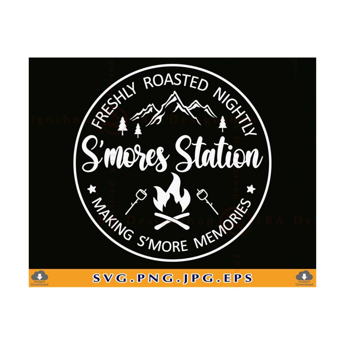 S'Mores Station SVG, Camping SVG Files, Making S'more Memori | Inspire ...