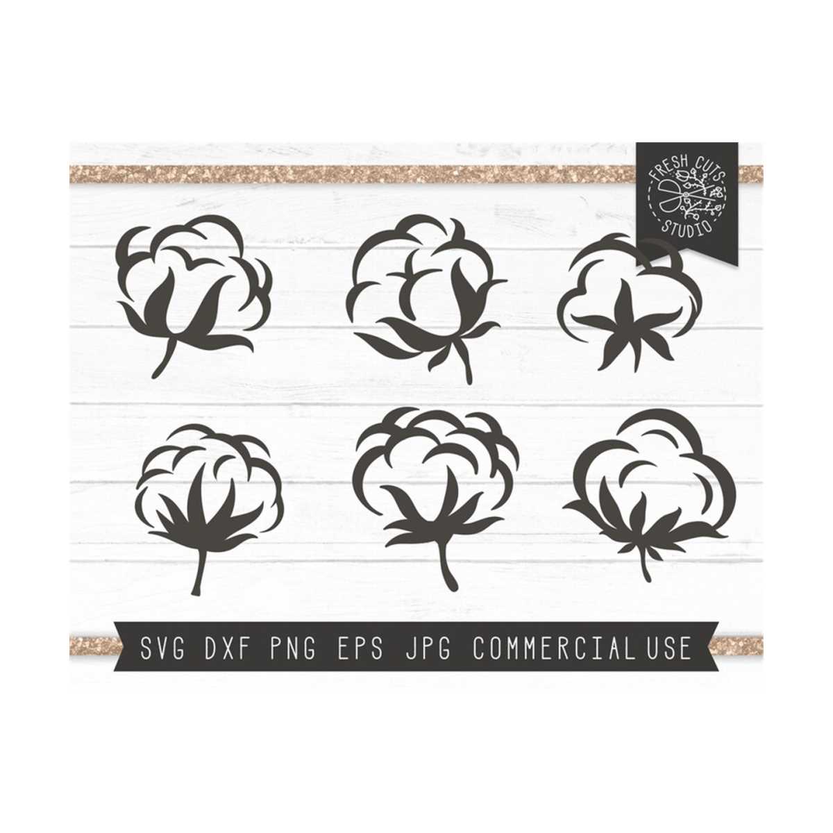 Cotton SVG Cut File for Cricut, Cotton Silhouette Svg, Cotto | Inspire ...
