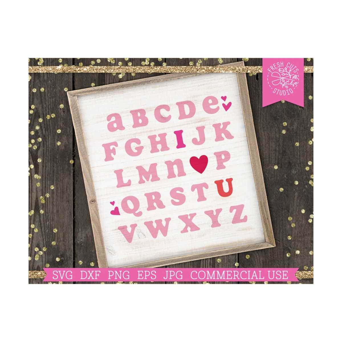 ABC Alphabet SVG I Love You cut file for Cricut Silhouette, | Inspire ...