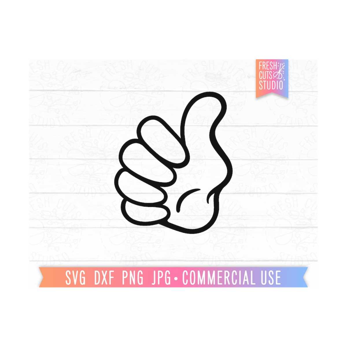 Thumbs Up SVG cut file for cricut, silhouette, Good Luck, Ha - Inspire ...