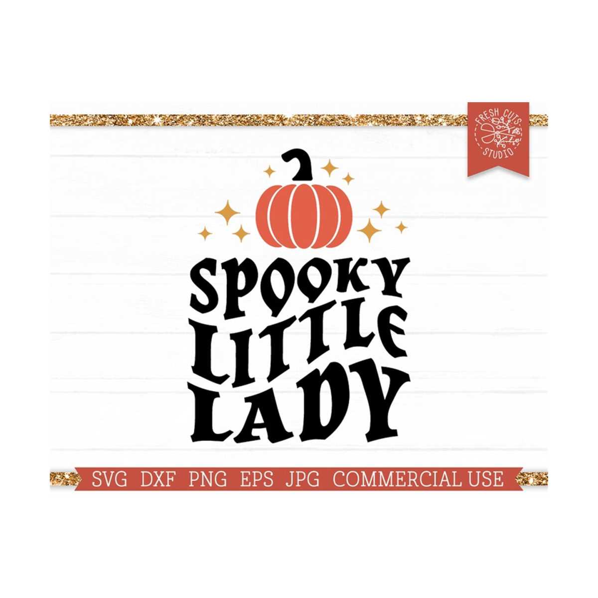 Spooky Little Lady SVG Halloween Cut File for Cricut, Silhou | Inspire ...