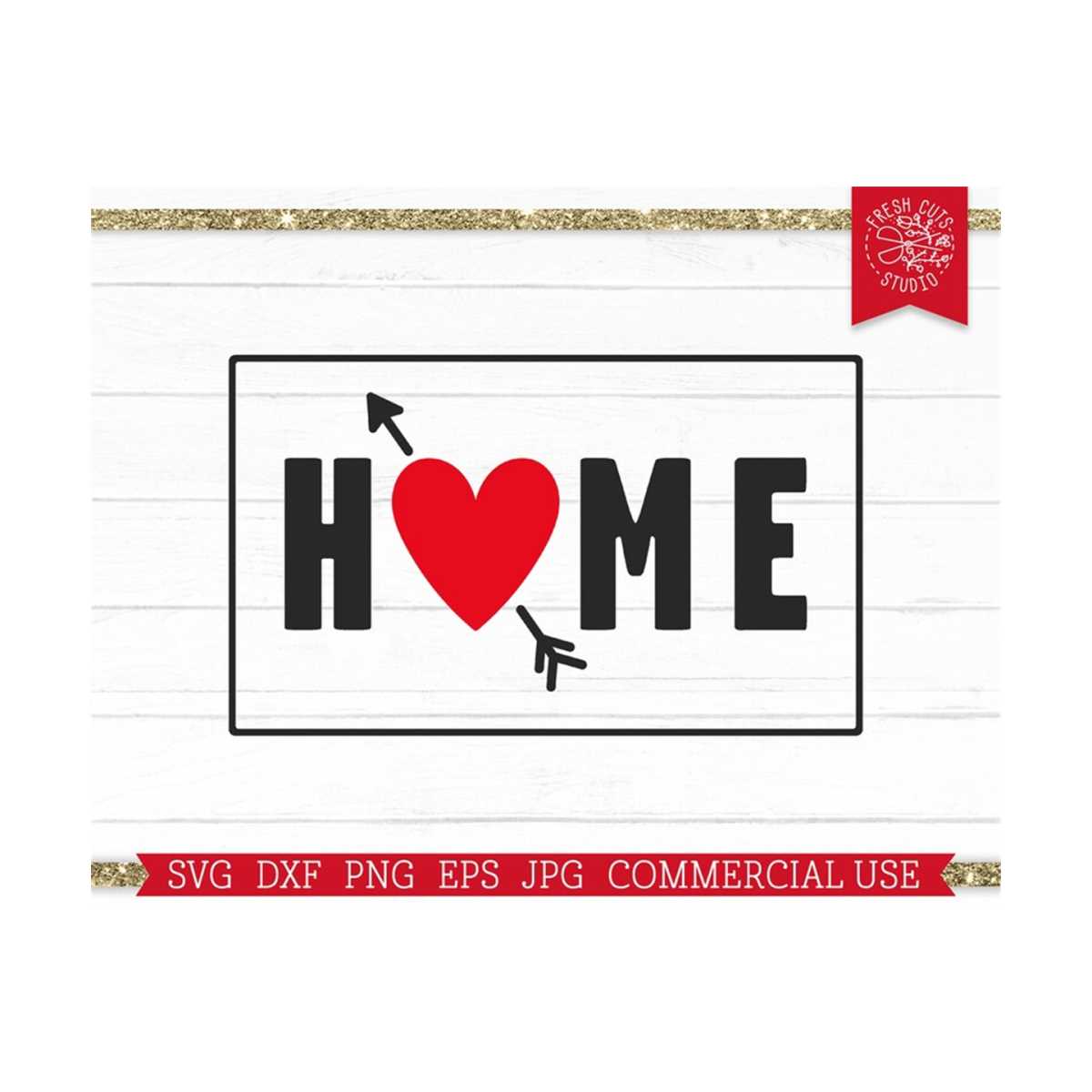 Home Heart SVG for Doormat, Home is where the Heart Is, Hous | Inspire ...