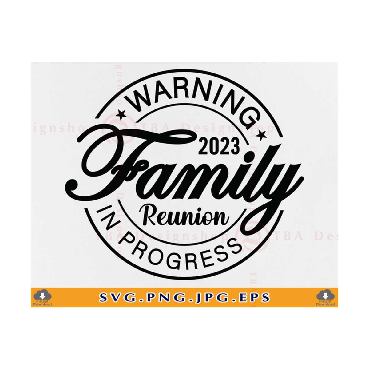 Family Vacation SVG, Family Reunion SVG, Warning In Progress | Inspire ...