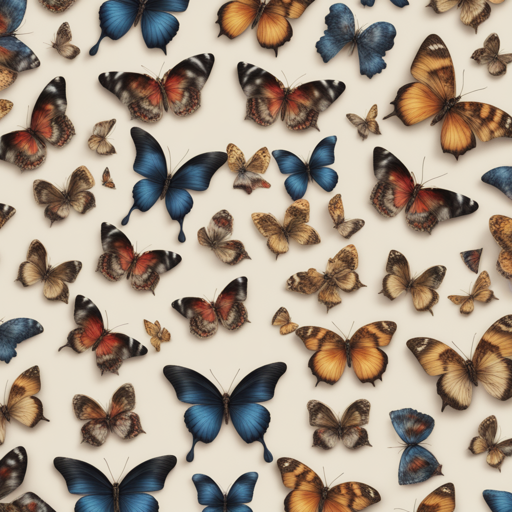 Butterflies 1 Digital Pattern Illustration, Printable, Paper | Inspire ...