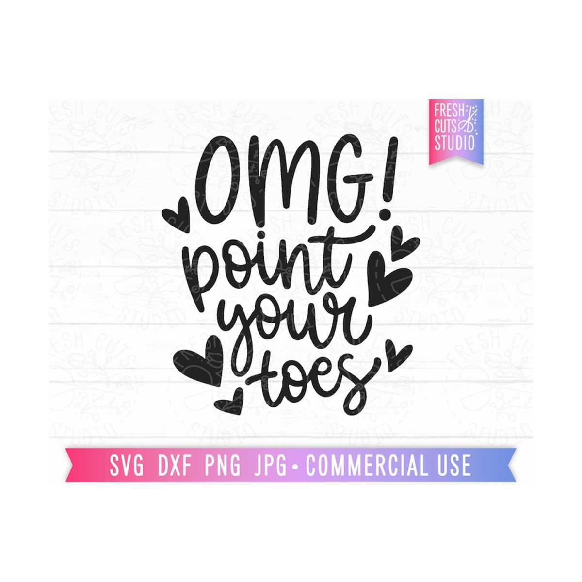 Point Your Toes Svg | Inspire Uplift