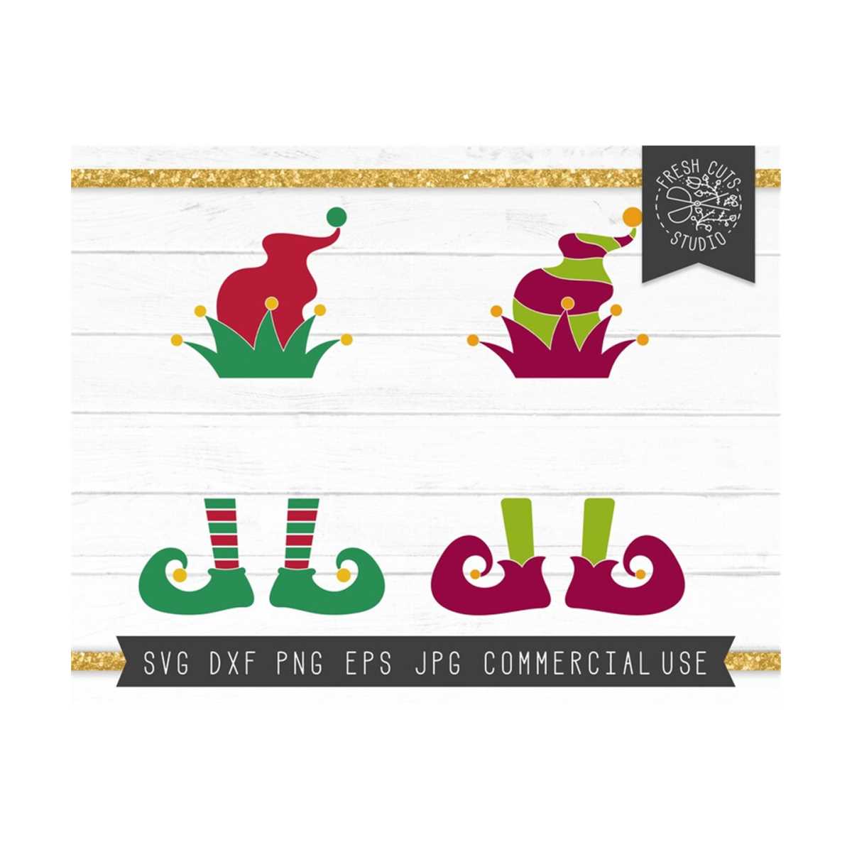 Elf Svg Cut File, Christmas Elf Monogram Frame Svg, Split Fr | Inspire ...