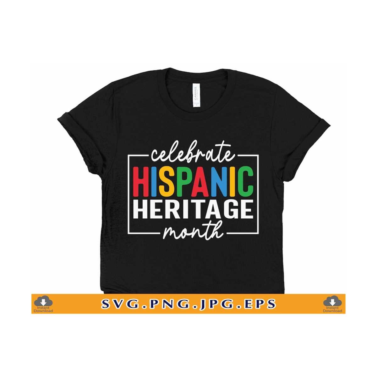 Celebrate Hispanic Heritage Month SVG, National Hispanic Her | Inspire ...