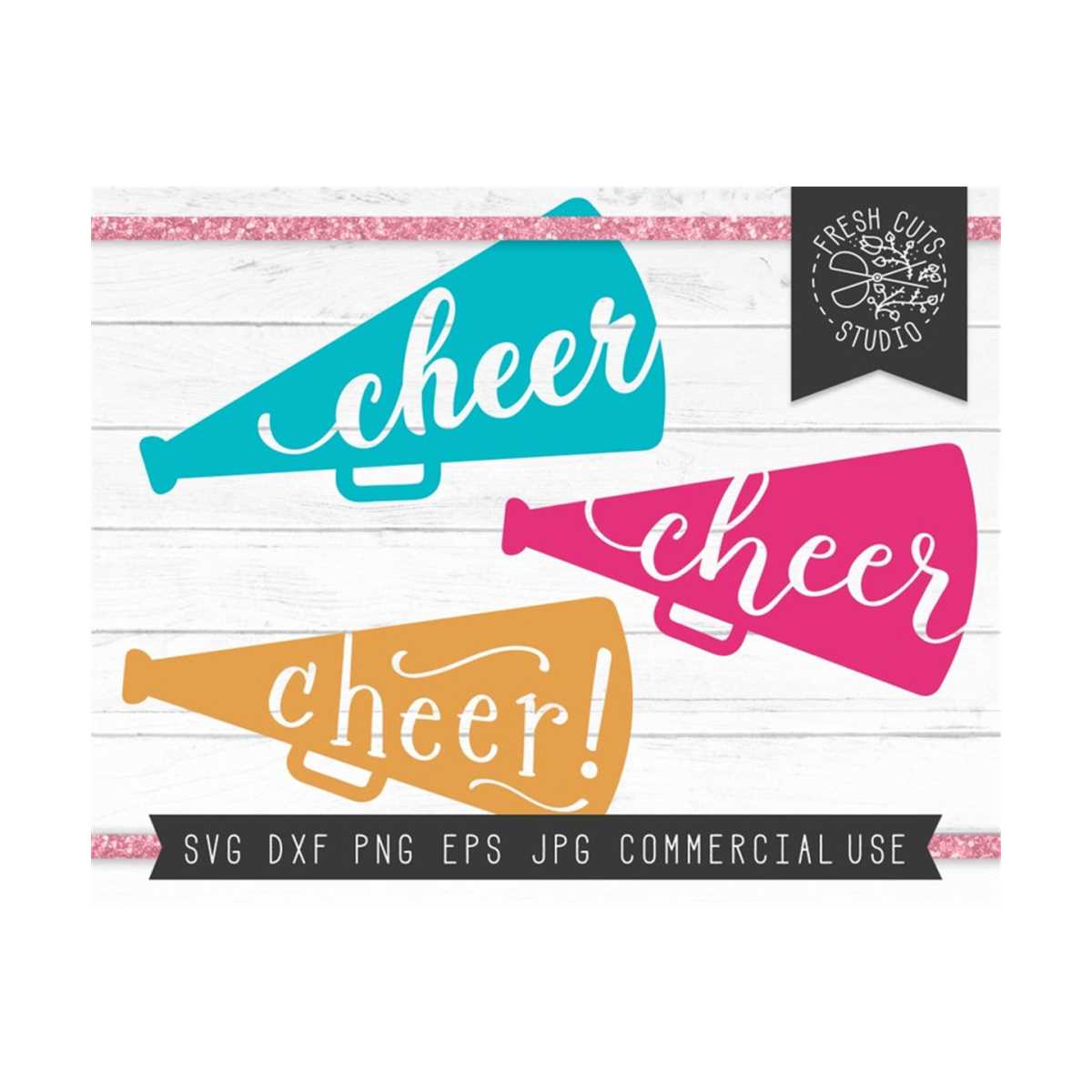 Cheer Svg Cut File Instant Download, Megaphone svg, Cheer Me | Inspire ...