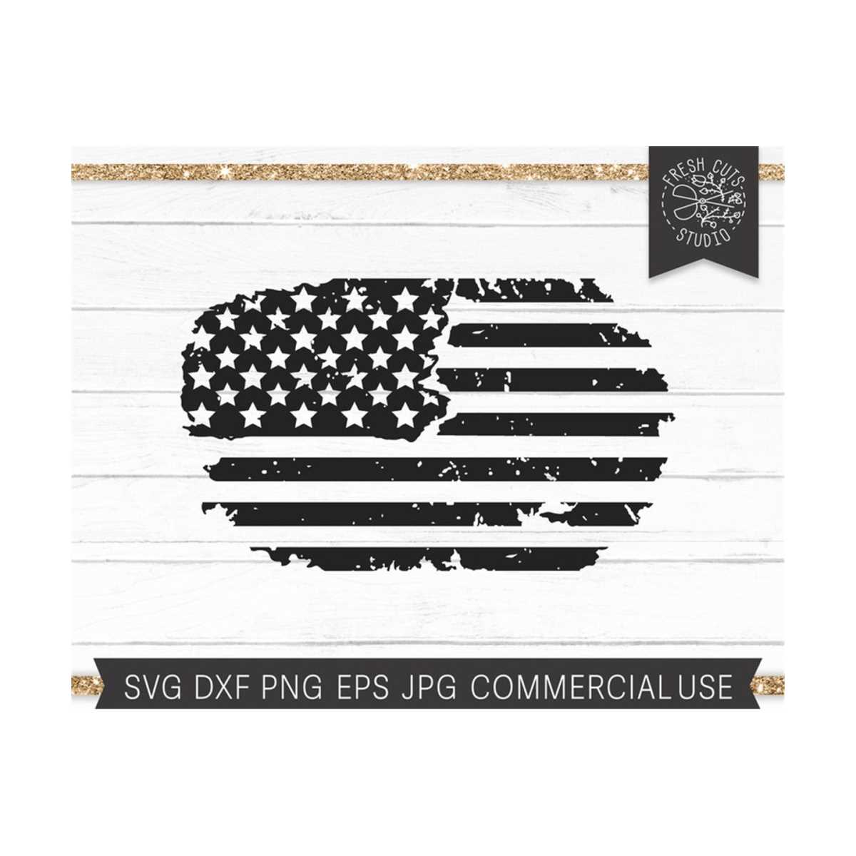 American Flag SVG Cut File, Distressed PNG Patriotic Cut Fil - Inspire ...