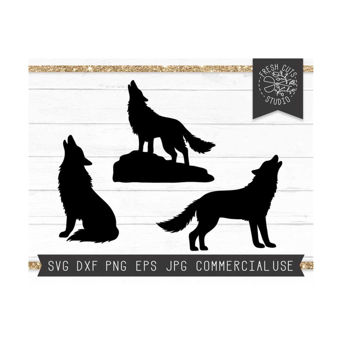 Wolf SVG Cut Files for Cricut, Wolf Silhouette SVG, Wolves s | Inspire ...