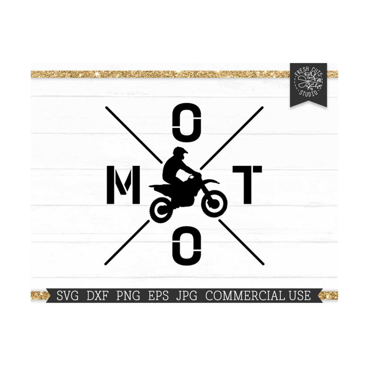 Moto SVG Shirt Design, Motorbike Silhouette SVG, Dirt Bike C | Inspire ...
