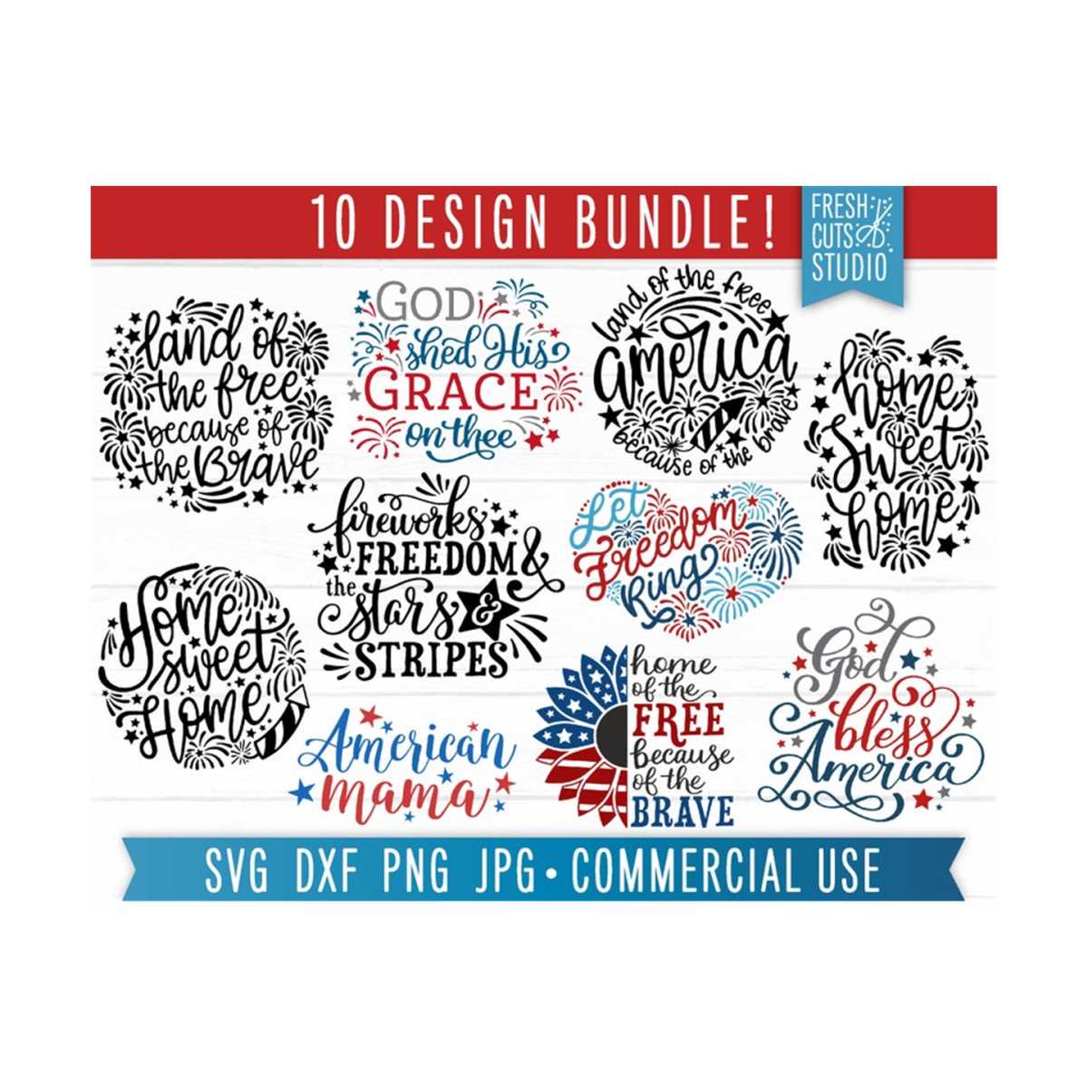4th of July SVG Bundle, July 4th SVG, Independence Day svg, | Inspire ...