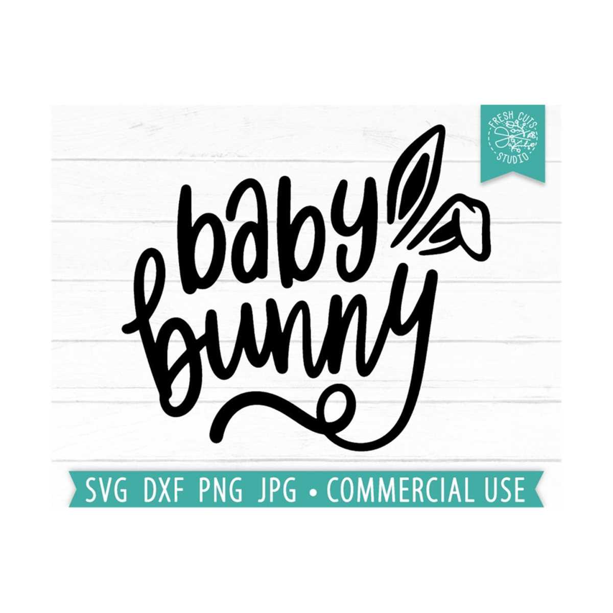 Baby Bunny SVG, Easter Cut File for Cricut, Silhouette, Spri - Inspire ...